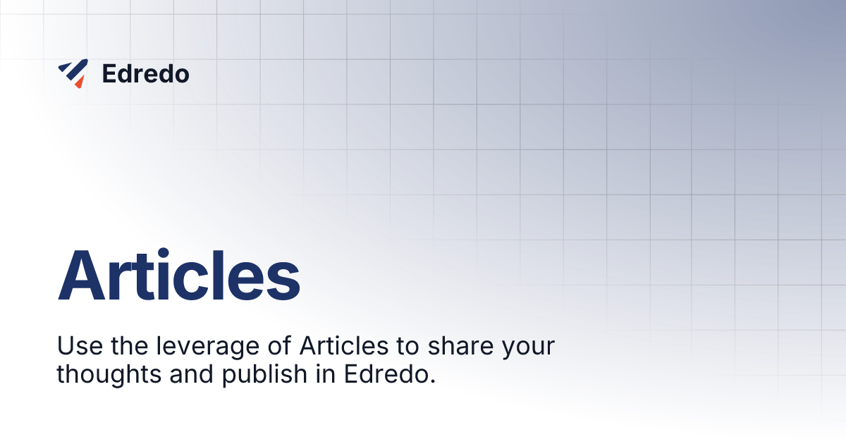 Articles | Edredo